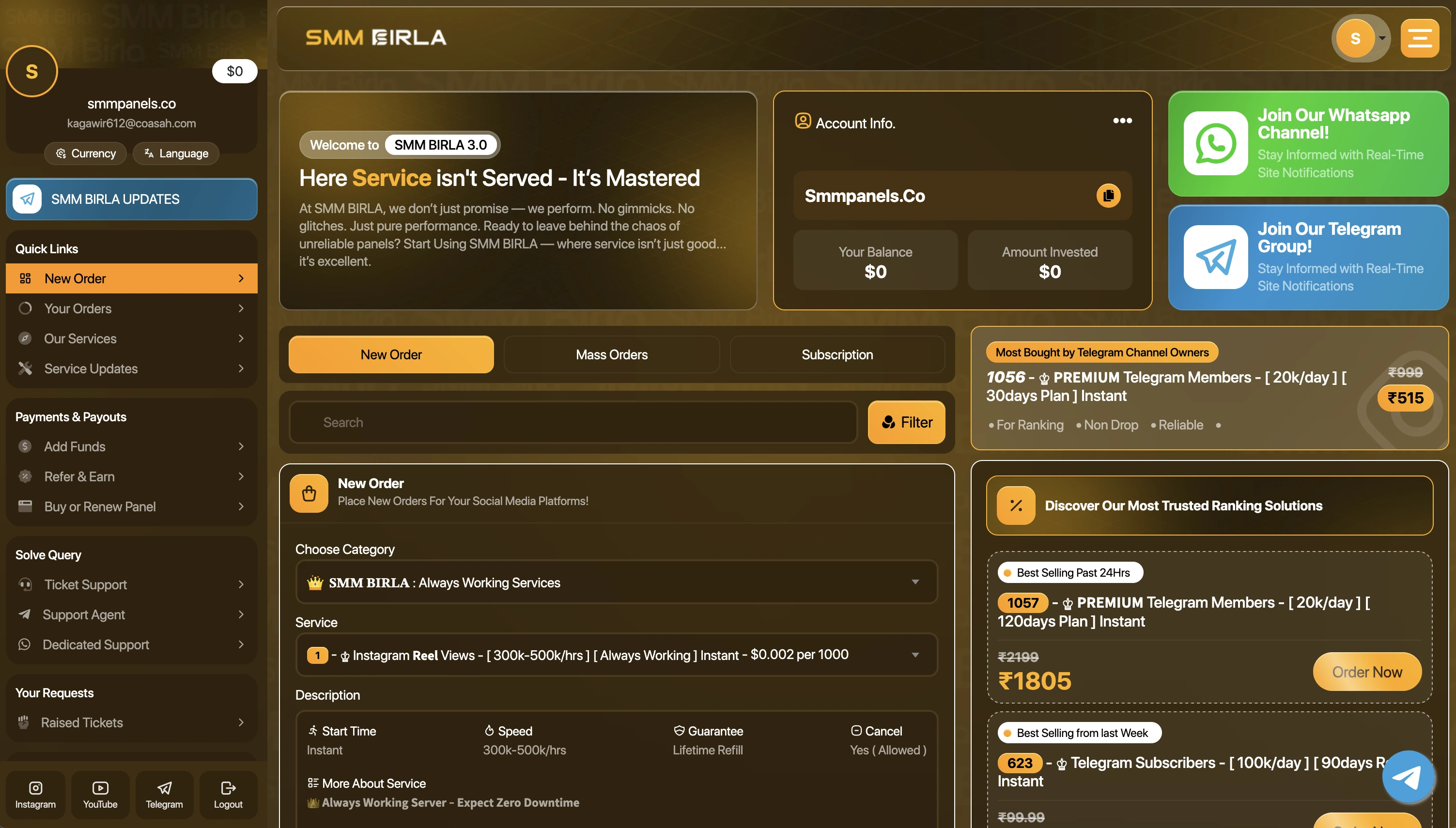 SMMBirla | SMM Panel Review | SMMPanels.co